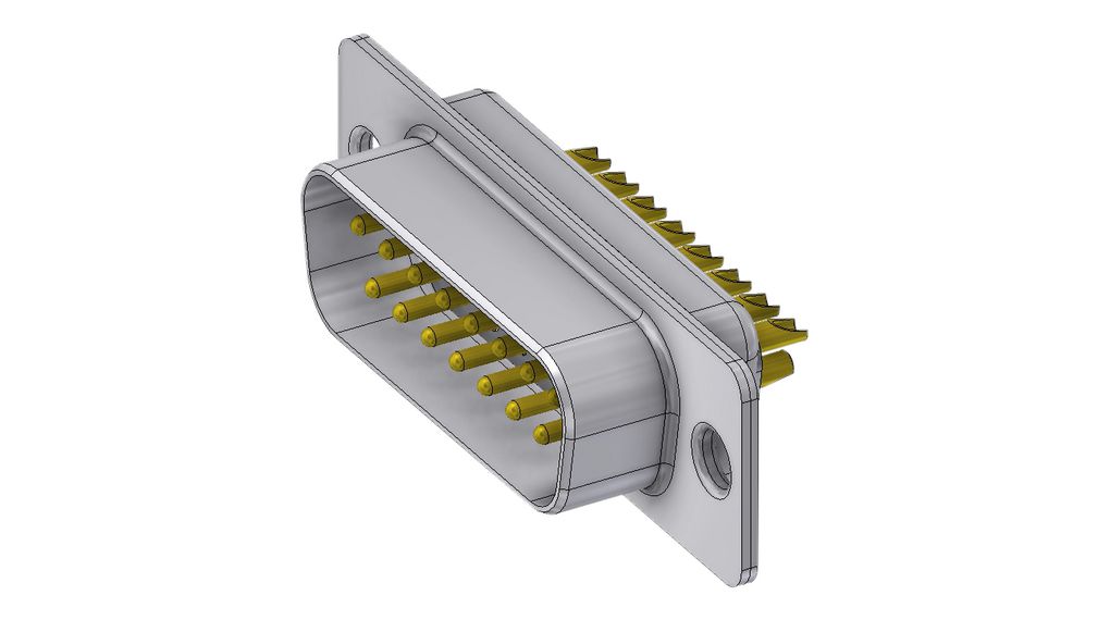 DT15PZ/2 | Deltron Connectors D-Sub-Steckverbinder, Stecker, DA-15, Lötanschluss | Distrelec Schweiz